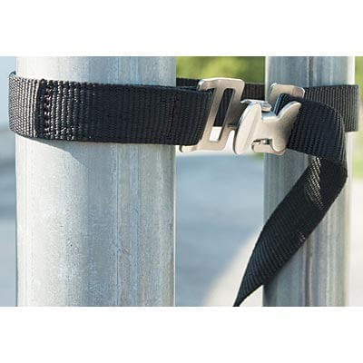 Black Poly Gate Strap, 4' L - Jeffers