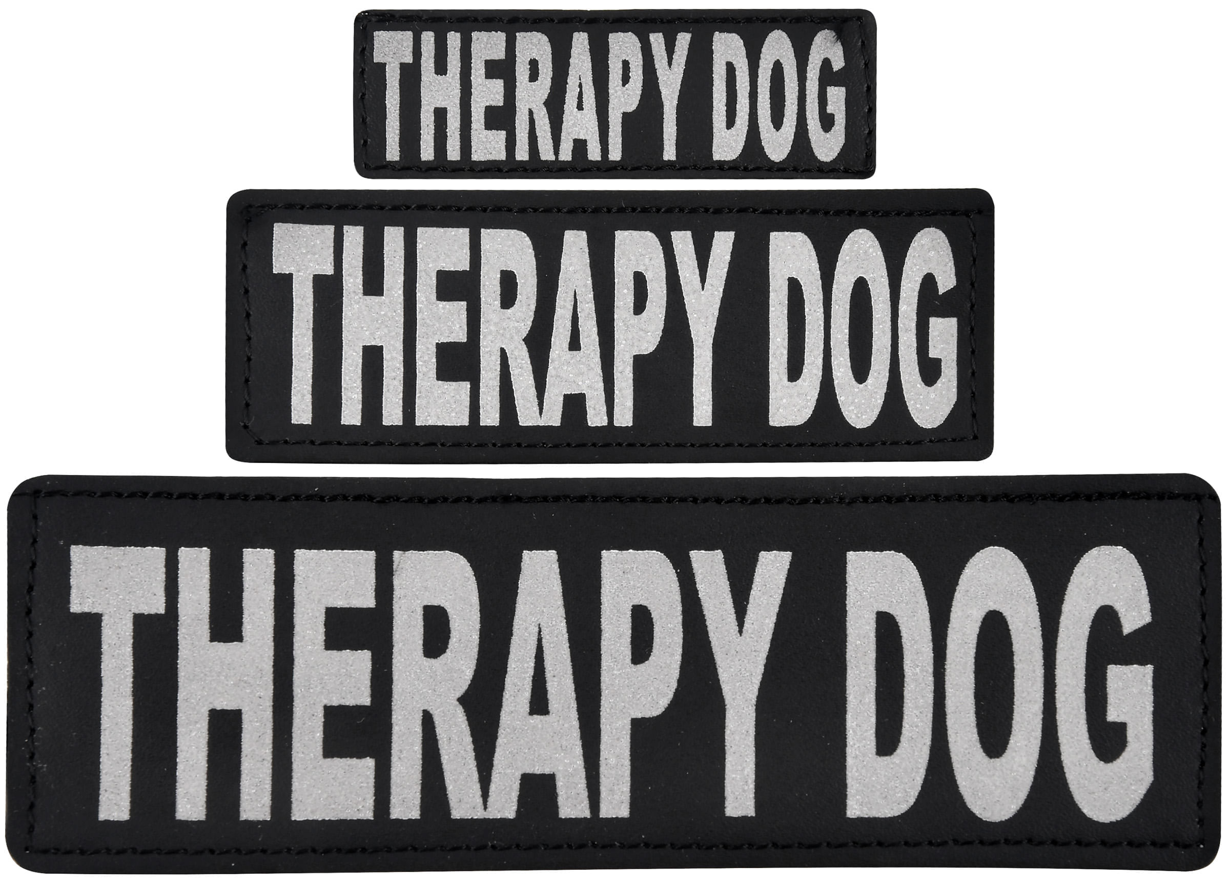 Reflective "Therapy Dog" Patches, Set of 2 - Jeffers