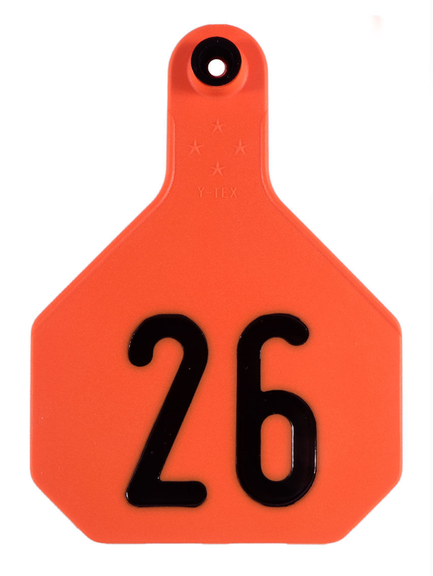 Y-Tex Numbered Ear Tags (Large), 25 count - Jeffers