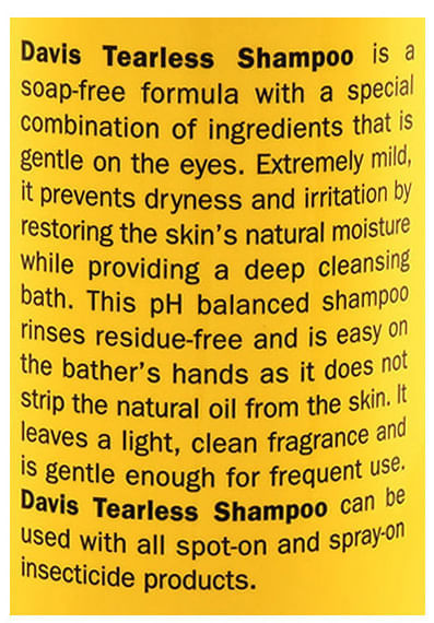 Davis Tearless Pet Shampoo for Dogs and Cats - Jeffers