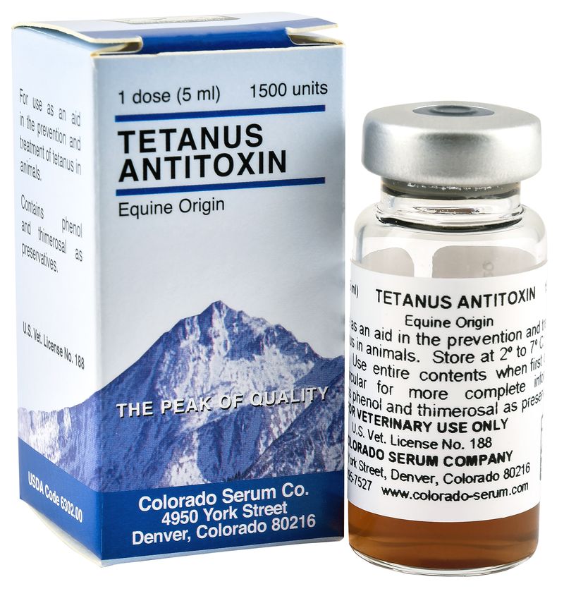 Tetanus Antitoxin by Colorado Serum - Jeffers