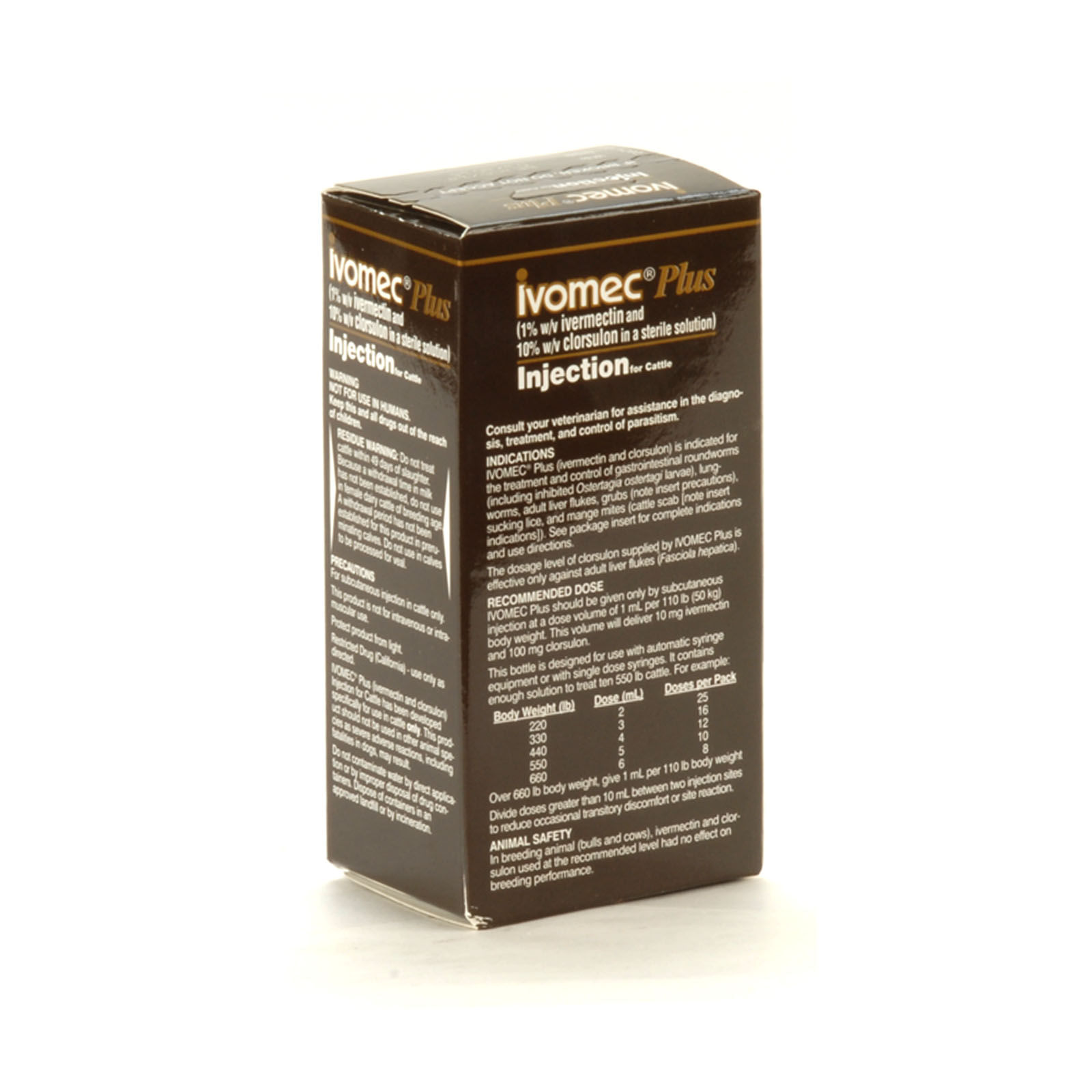 Ivomec Plus Injectable Cattle Wormer - Jeffers