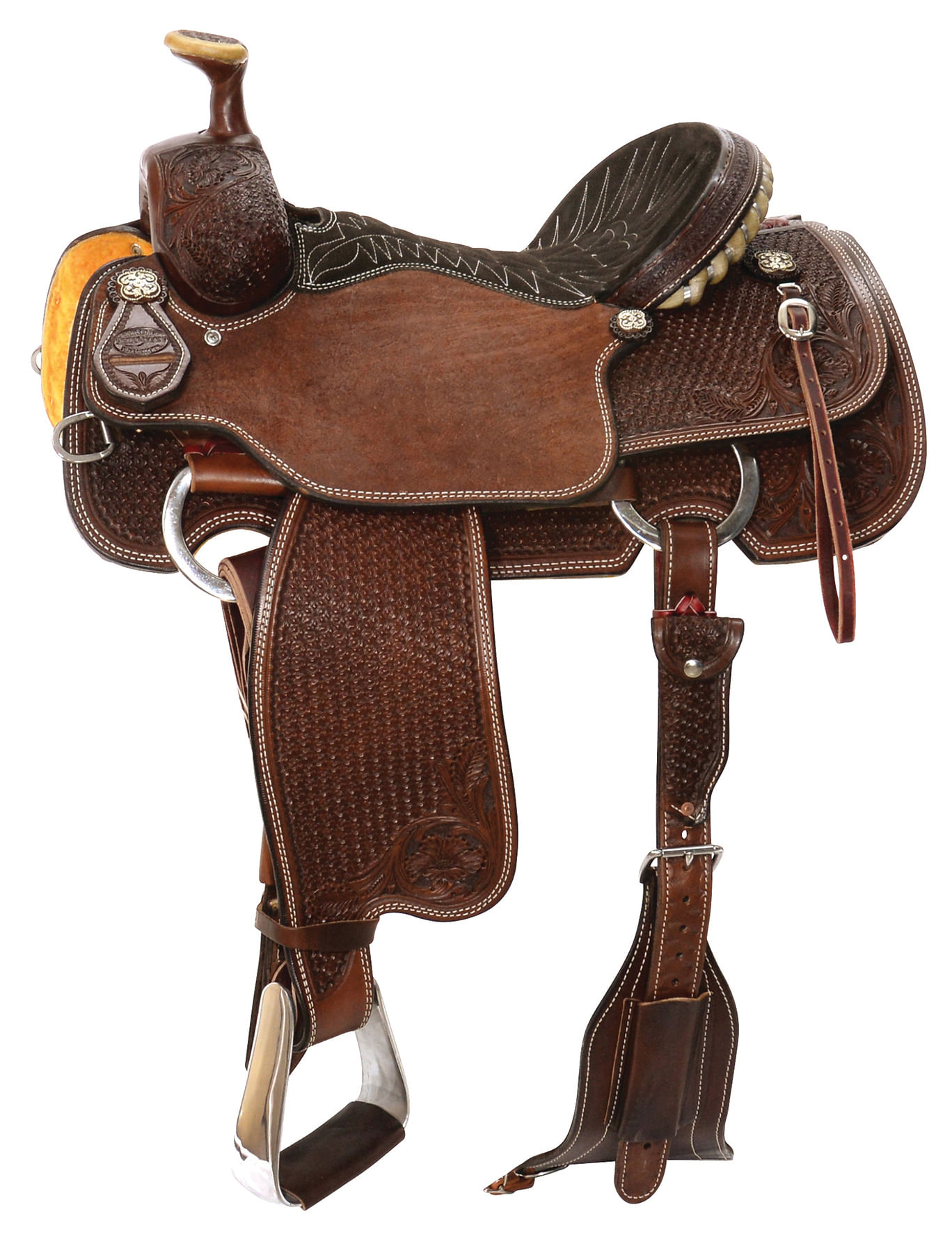 Circle Y Custom Reinsman Team Roper Saddle, Wide Tree - Jeffers