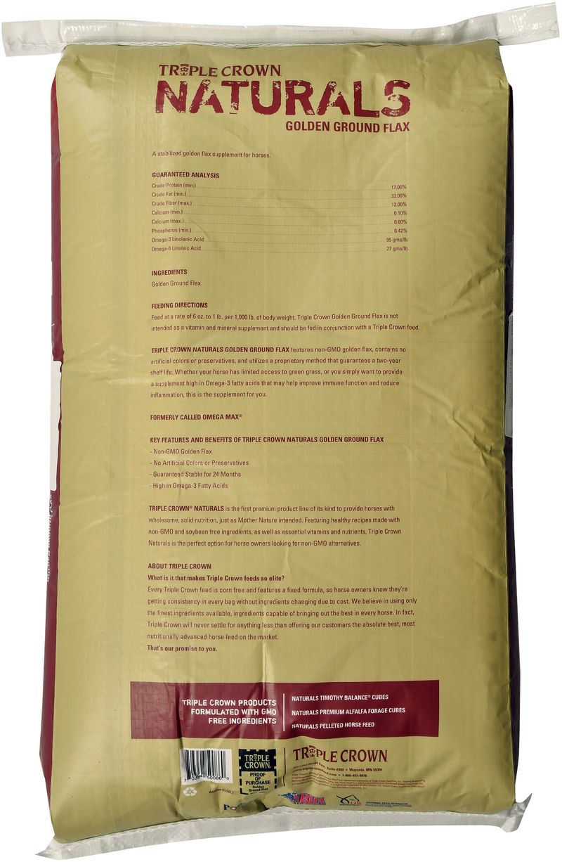 Triple Crown Naturals Golden Ground Flax - Jeffers