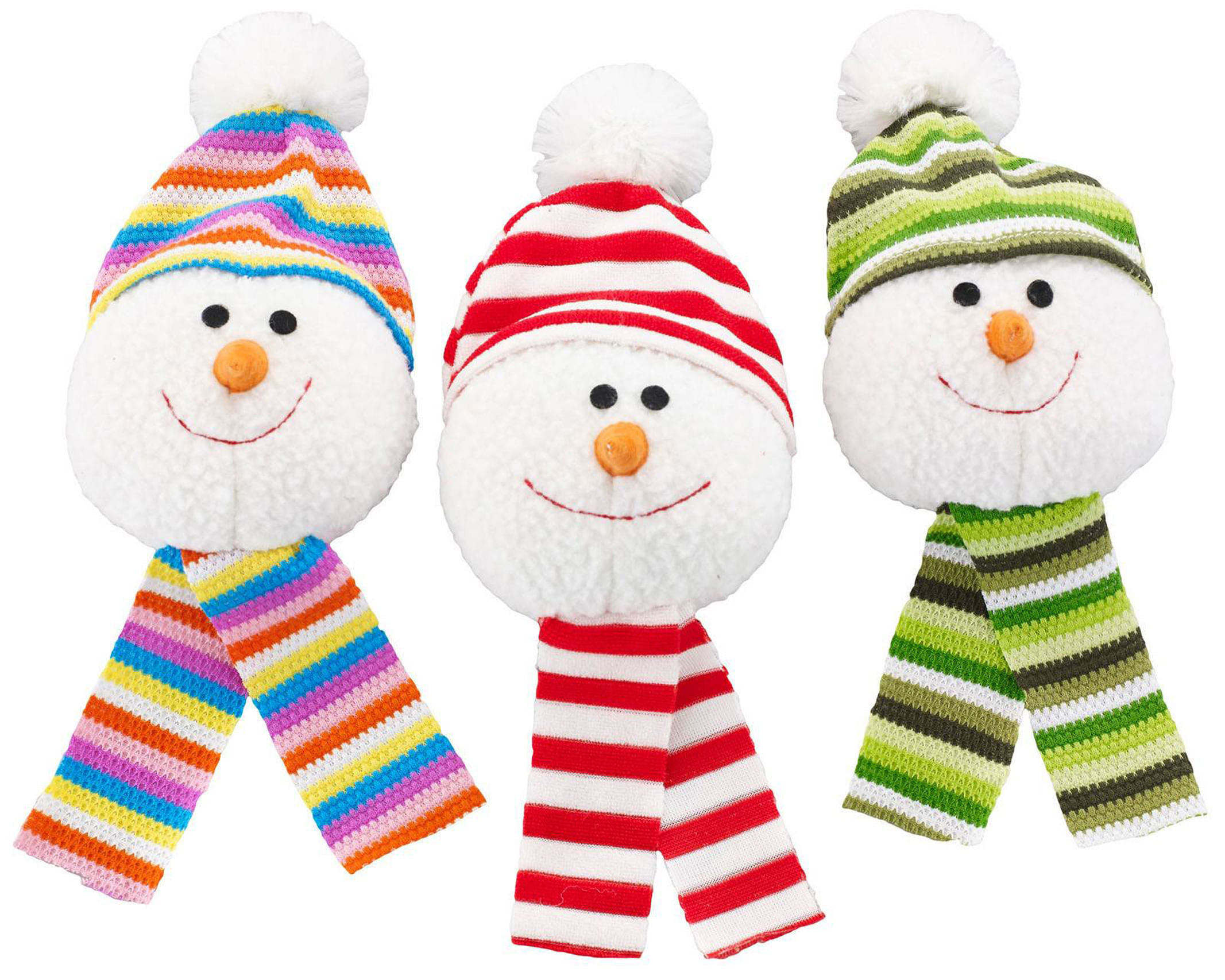 Snowballs with Knit Scarves Dog Toy - Jeffers