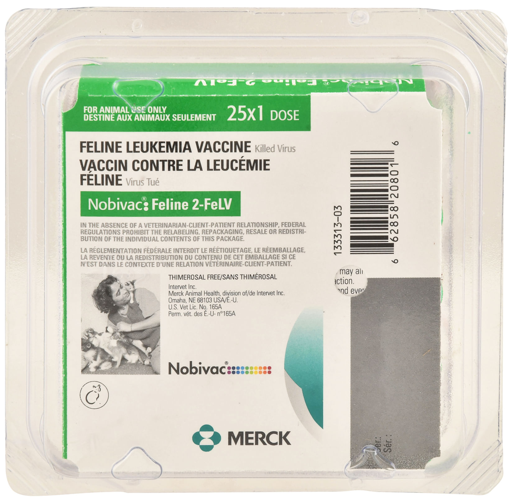 Nobivac FeLV Vaccine For Cats 25 Doses Jeffers