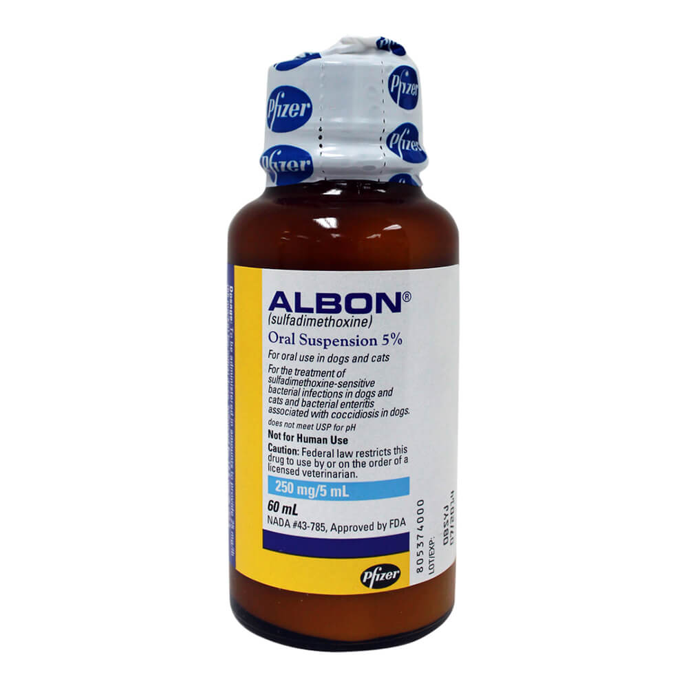 Albon 5% Oral Suspension - Jeffers