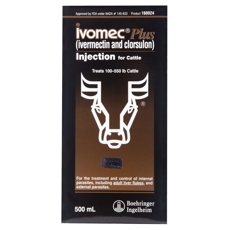 Ivomec Plus Injectable Cattle Wormer - Jeffers
