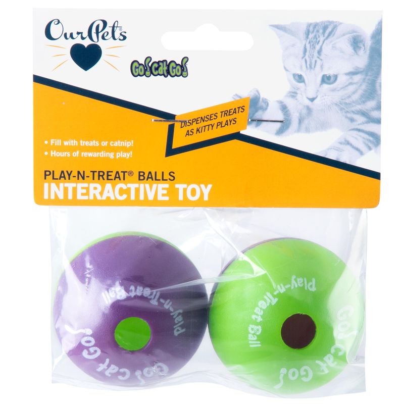 Go! Cat Go! Play-N-Treat® Twin Pack Cat Treats in Interactive Cat Toy ...