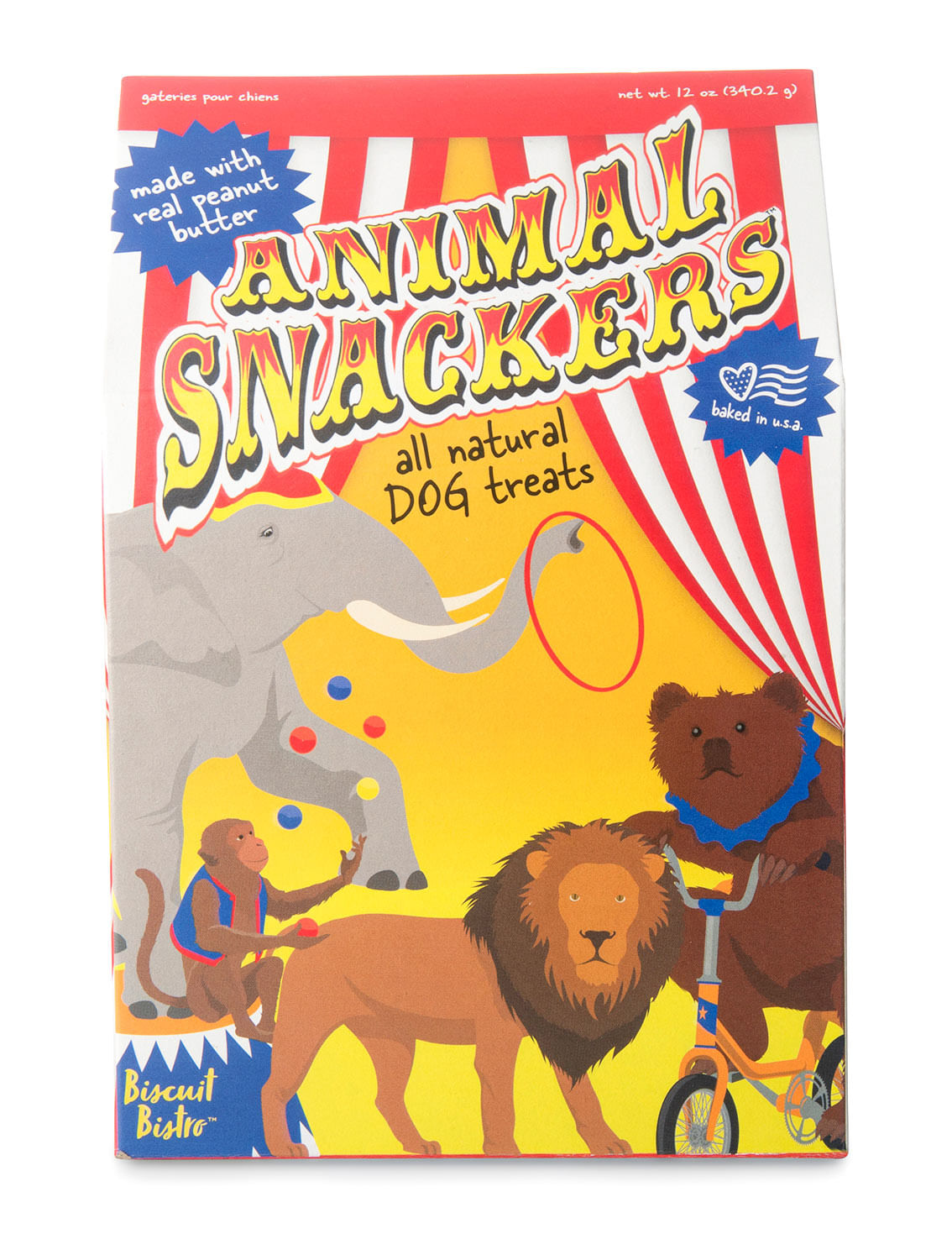 Animal Snackers, Peanut Butter, 12 oz - Jeffers