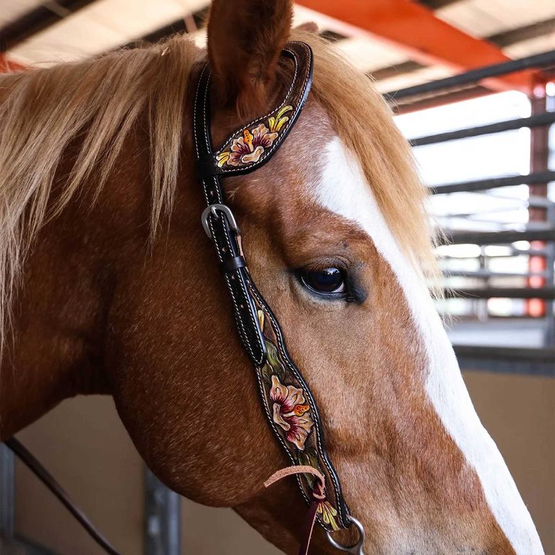 Texas Grace One Ear Headstall, Full by Circle Y - Jeffers