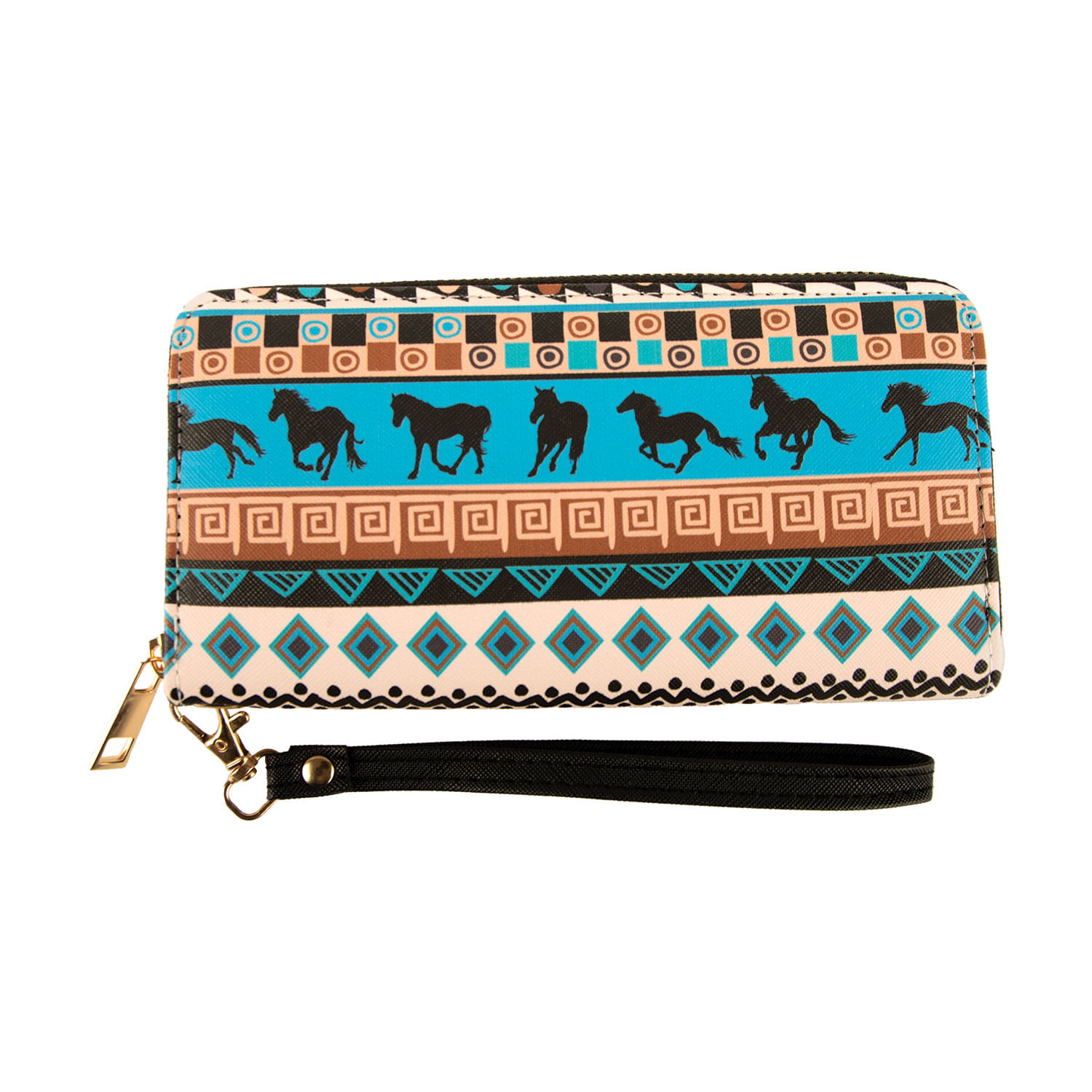 Tribal Horses Clutch Wallet - Jeffers