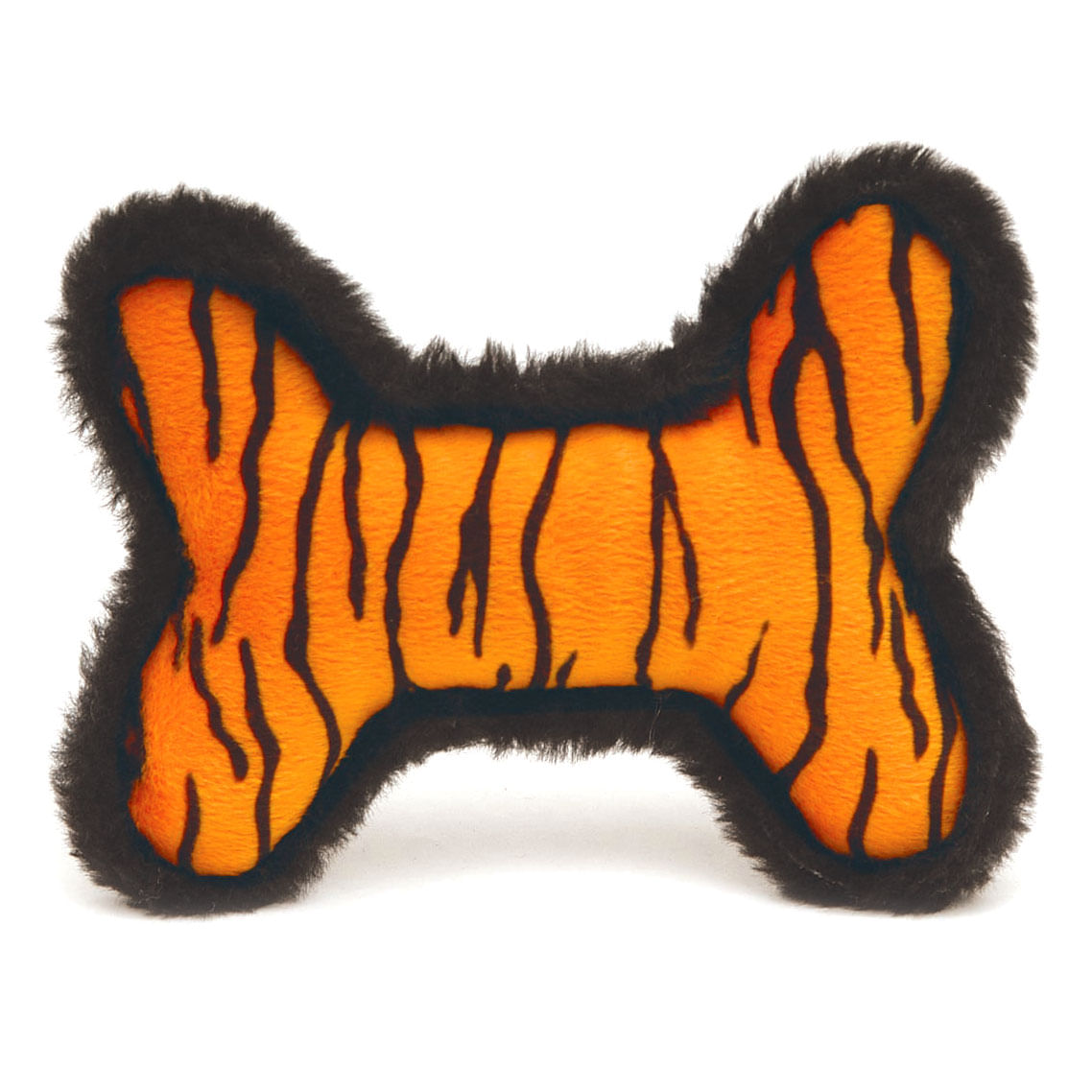 Jeffers Plush Tiger Bone Squeak Dog Toy - Jeffers