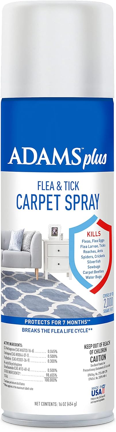 Adams Plus Flea & Tick Carpet Spray, 16 oz - Jeffers