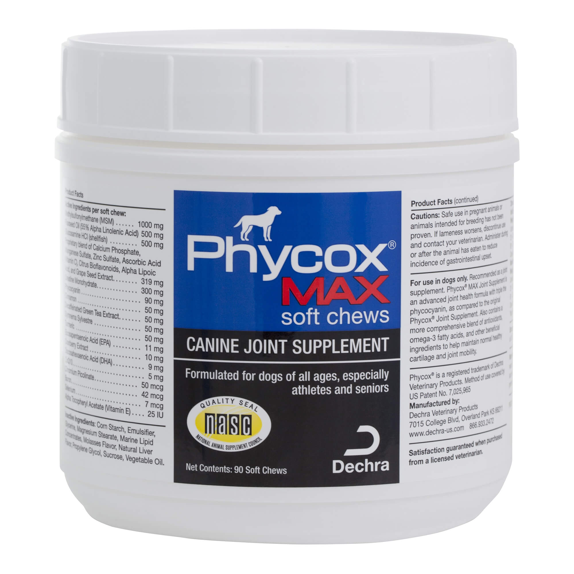 Phycox MAX Joint Supplement Soft Chews for Dogs, 90 ct - Jeffers