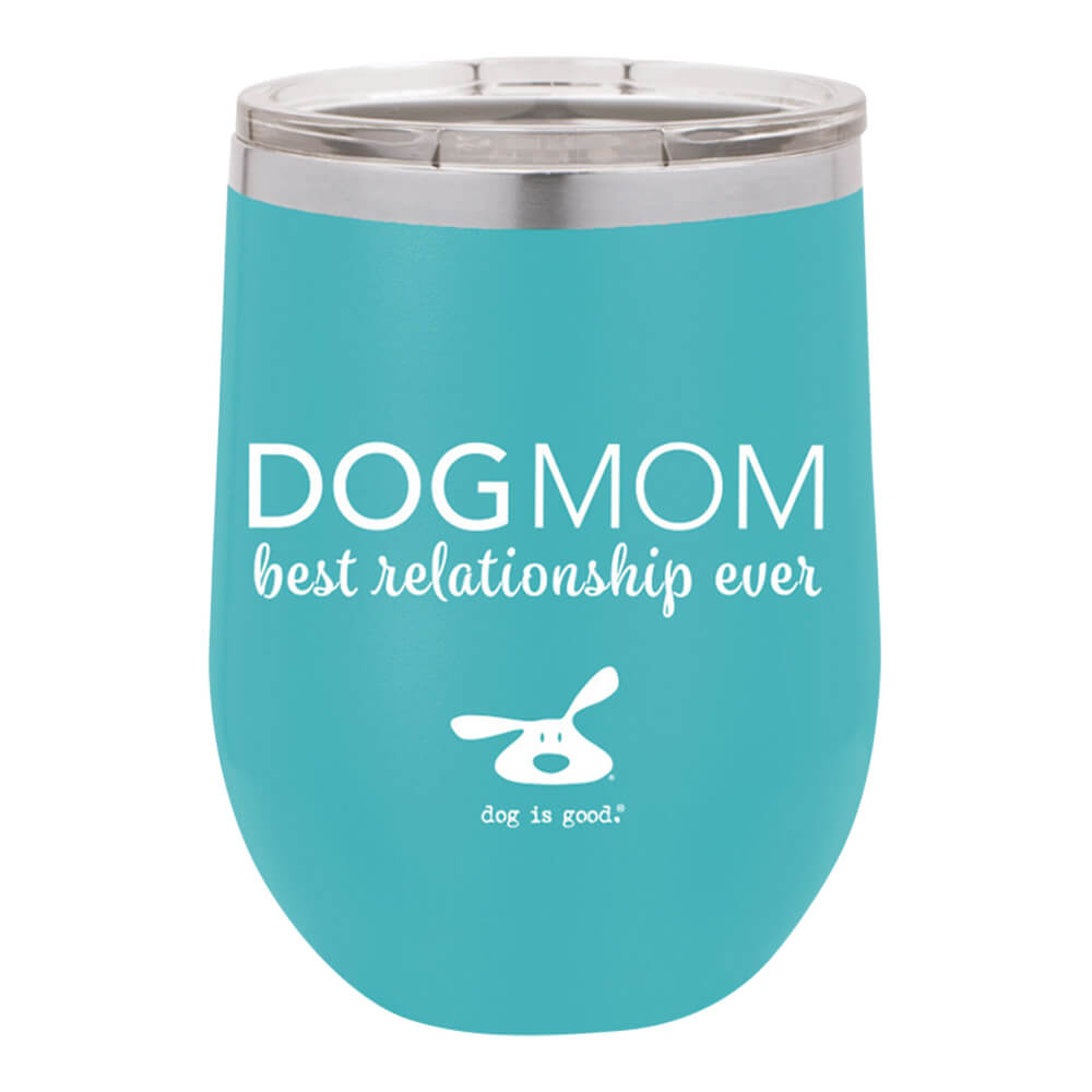Tumbler, Dog Mom 12oz Stainless, Wine Shape - Jeffers