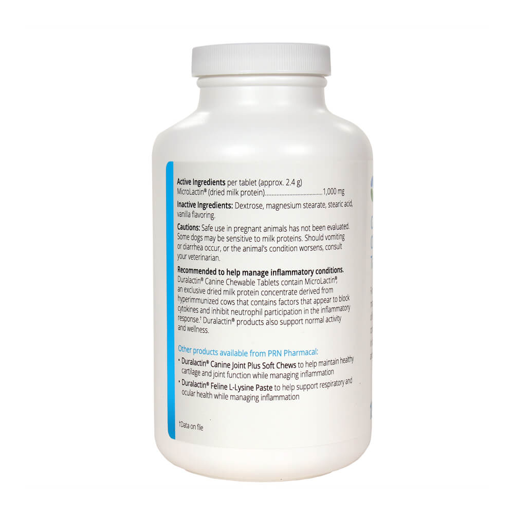 Duralactin Canine Chewable Tablets Dog Supplement, 180 ct - Jeffers